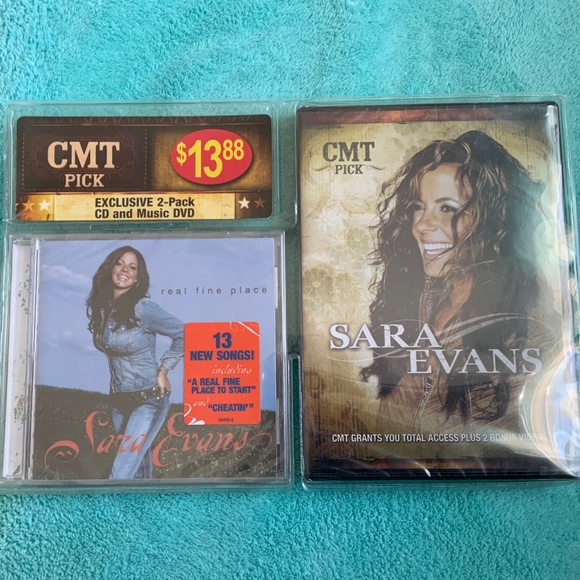 CMT | Other | Sara Evans Rare Cmt Exclusive Pick Pack Cd Dvd | Poshmark